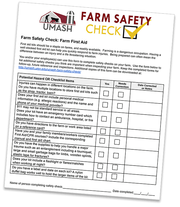 SPOTLIGHT: First on your Farm: Be Ready with First Aid - Upper Midwest ...